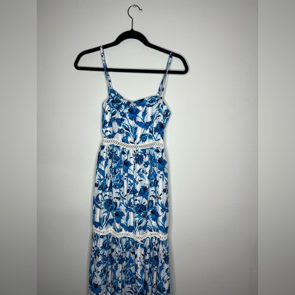 Red Carter | Dresses | Anthropologie Red Carter Maxi Dress Blue And ...